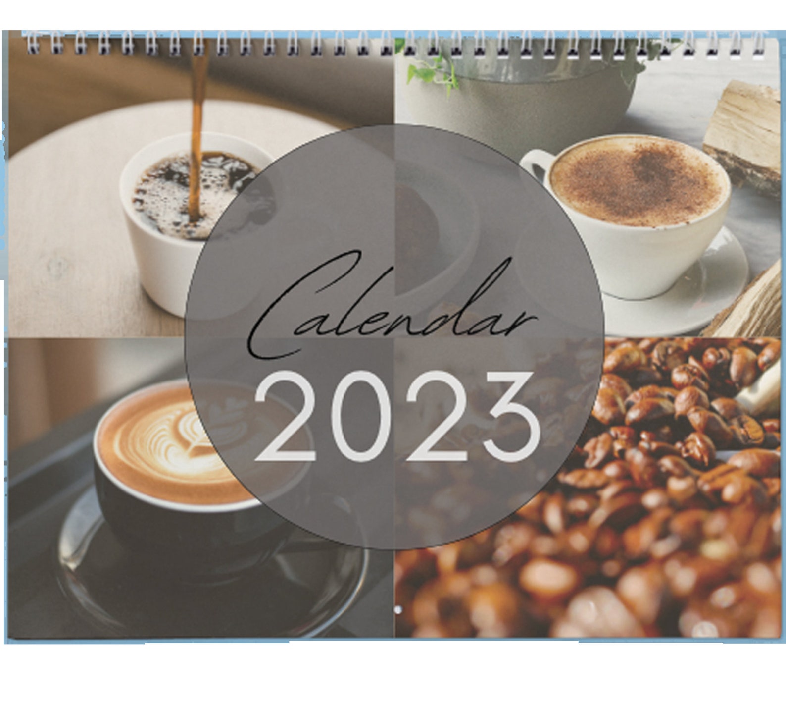 2023 Wall Calendar, Coffee Theme, Coffee Lovers Calendar, Office ...