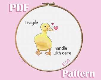 Fragile Cross Stitch Pattern - Etsy