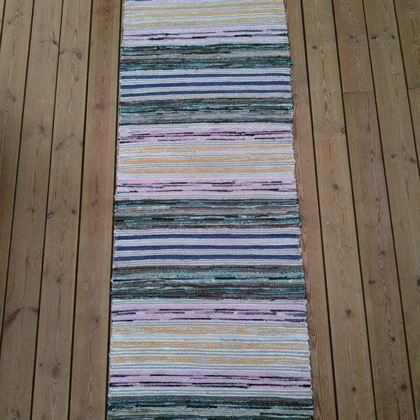 Rag Rug Runner - Etsy