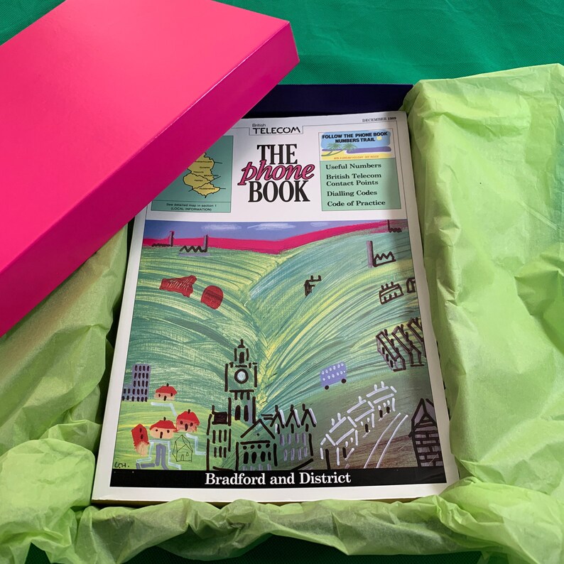 David Hockney Print Genuine Bradford 1989 Telephone Directory - Etsy
