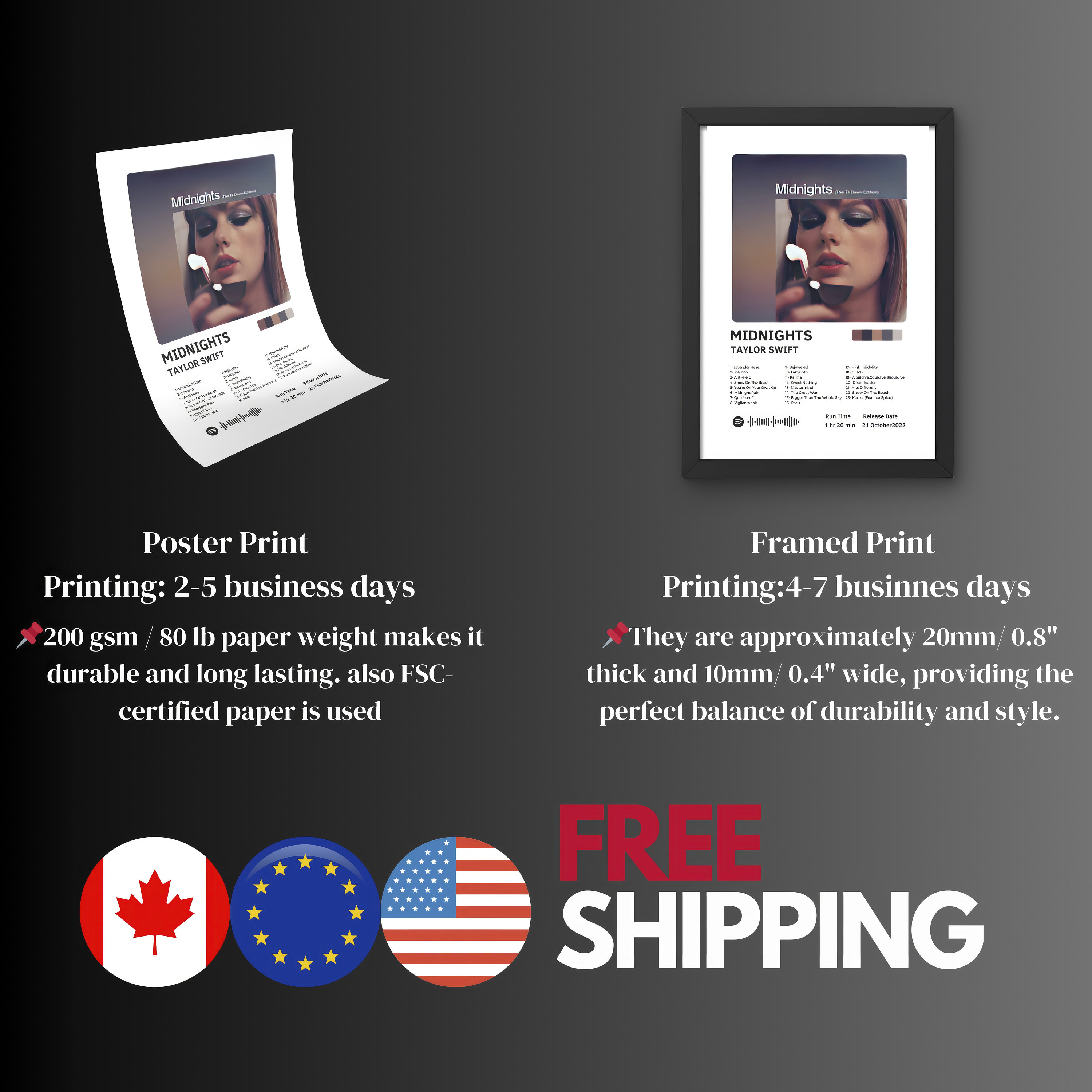 Custom Album Covers Framed Personalized Album Cover Wall Art - Etsy