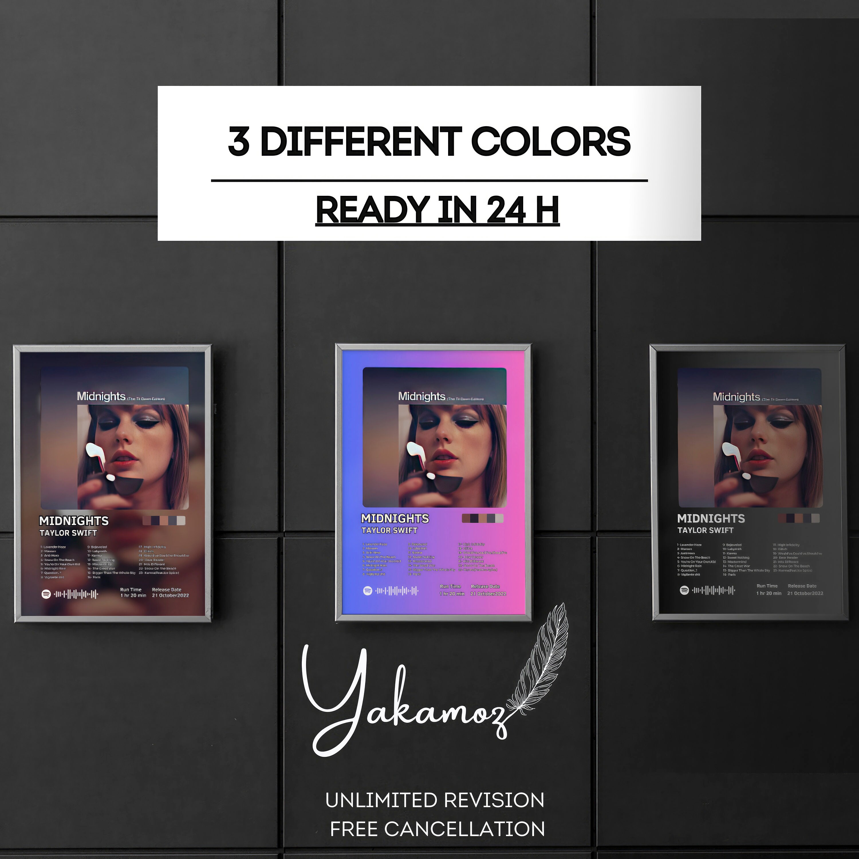 Custom Album Covers Set of 3,album Cover Posters, Personalized Album ...