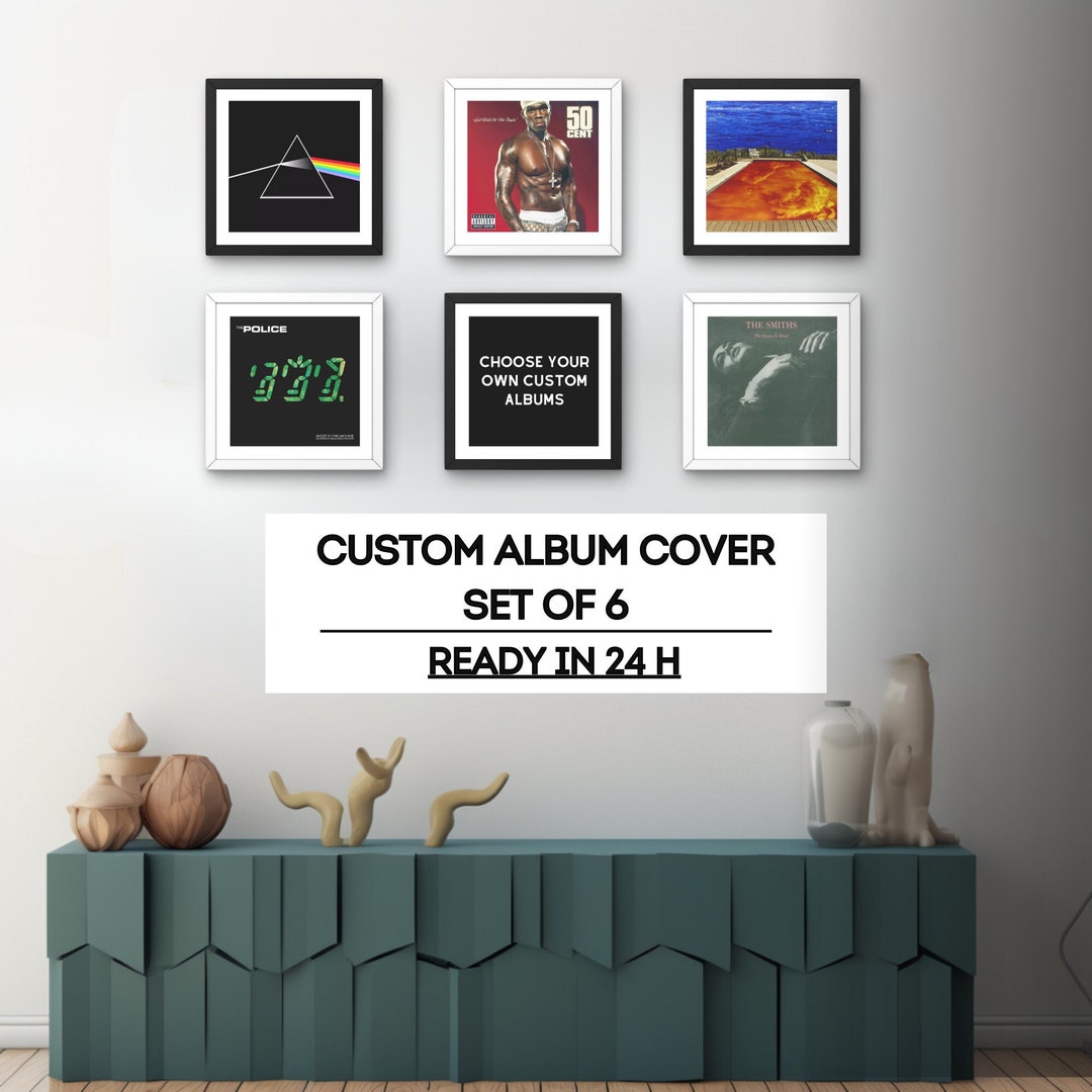 Personalized Album Poster | Custom Album Covers Set of 6 , Rapper ...