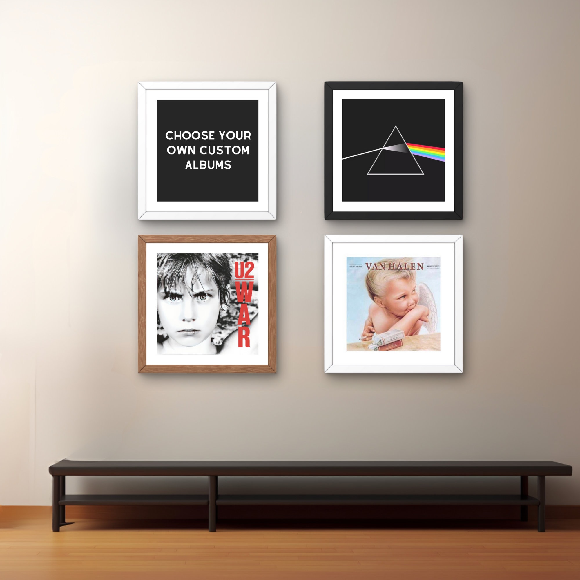 Custom Album Covers Set of 4, Personalized Music Poster, Choose Your ...