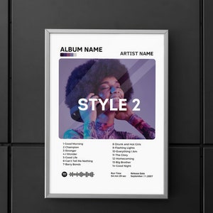 Custom Album Covers Wall Art, Set of 3 Album Cover Poster, Personalized ...