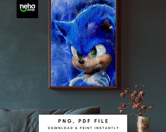 Sonic Printable Wall Art - Etsy