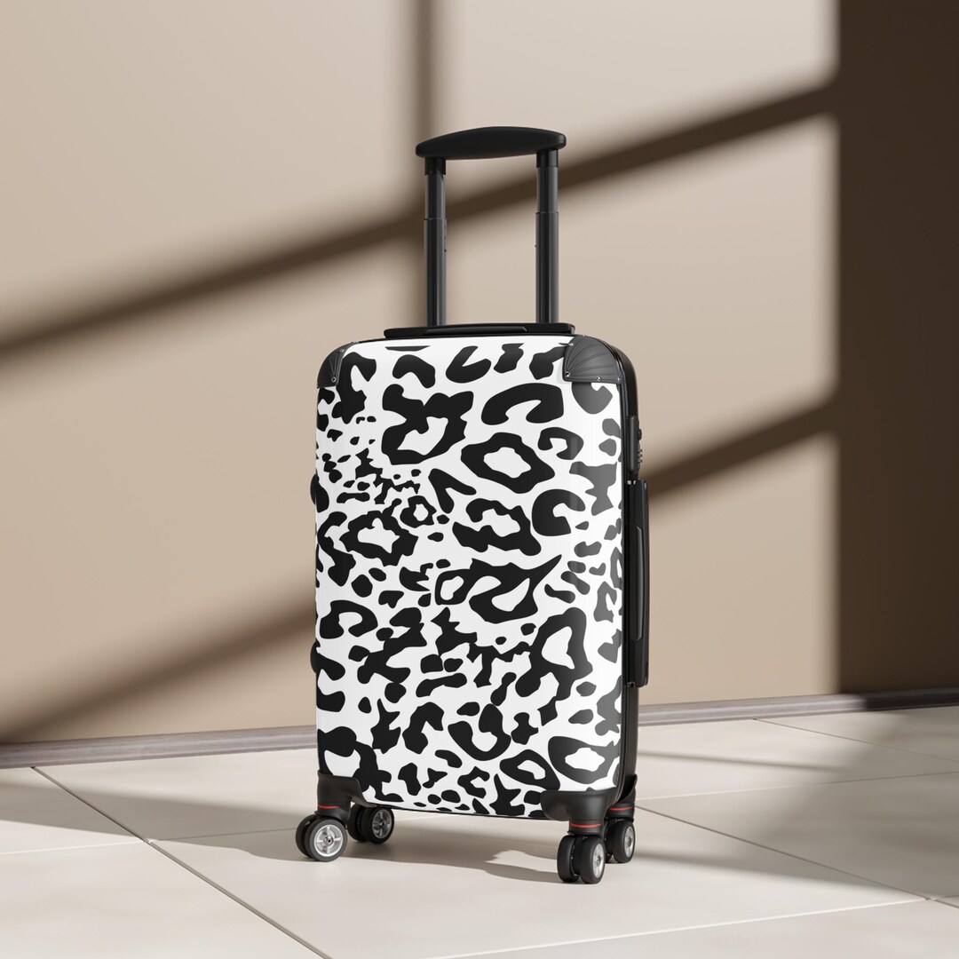 Animal Print Suitcase, Leopard Print Luggage, Travel Bag, Safari Theme ...