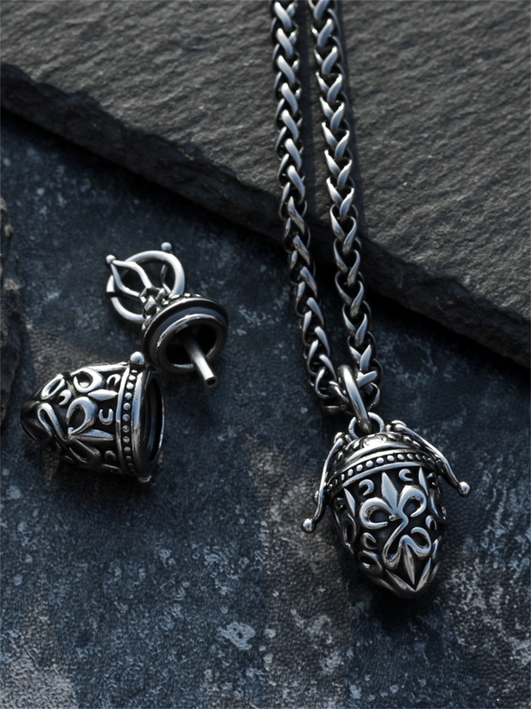 Gothic Perfume Locket-perfume Bottle Necklace-tiny Spoon Aromatherapy ...