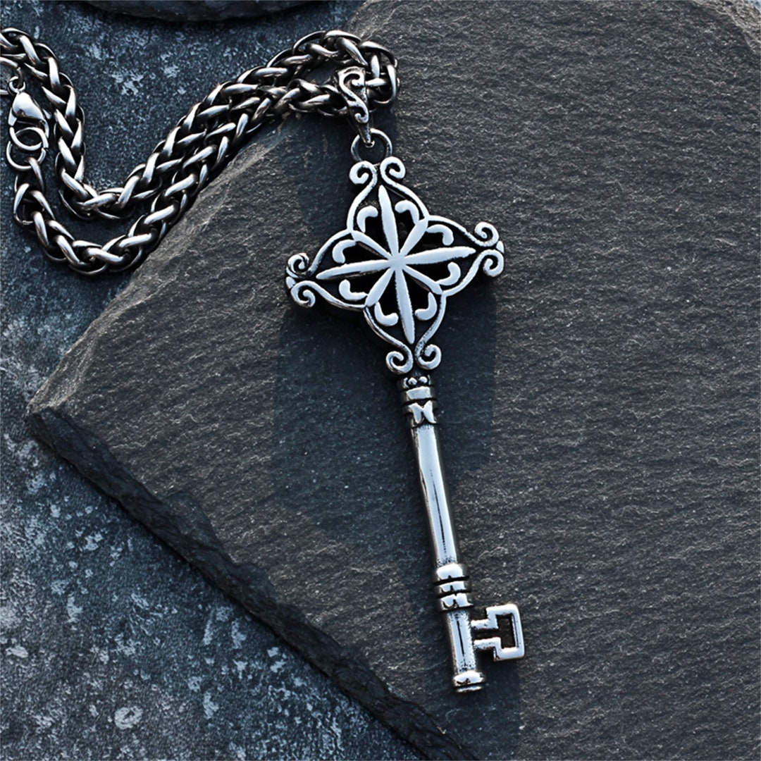 Crosses Key Pendant , Wiccan Jewelry , Pagan Jewelry, Witchy Jewelry - Etsy