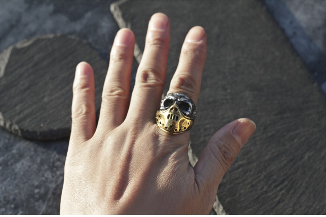 Mens Jason Ringfriday the 13th Ring Mask Ringmens - Etsy