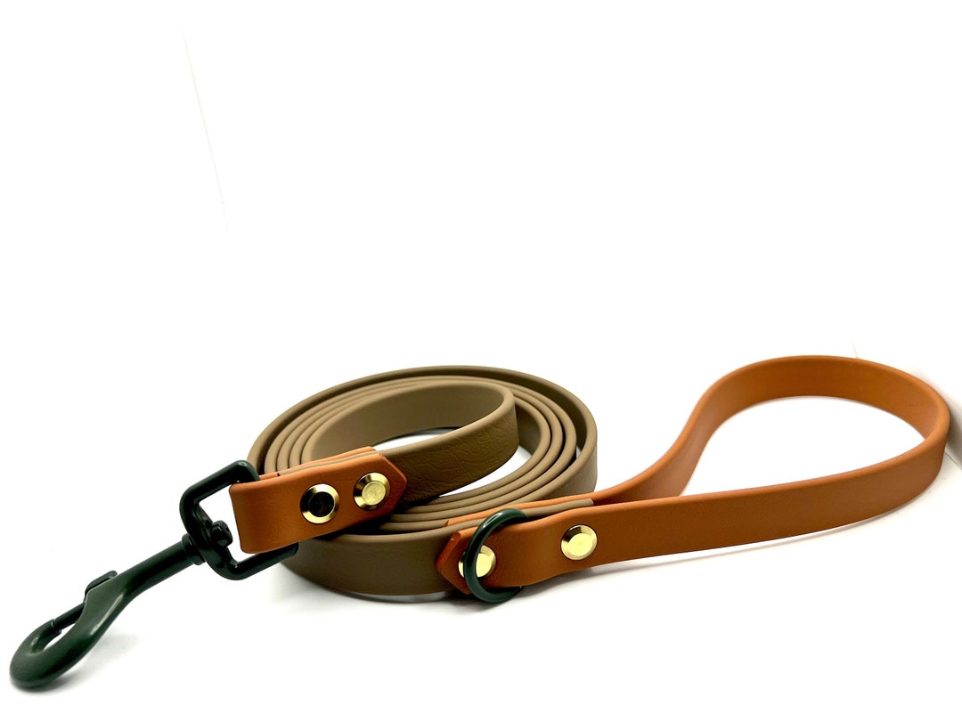 6' Biothane Leash Coyote Tan & Burnt Orange - Etsy