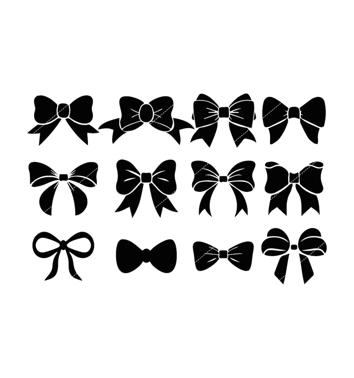 Ribbon Bow SVG Bundle Ribbon SVG Bow Svg Present Svg Bow - Etsy