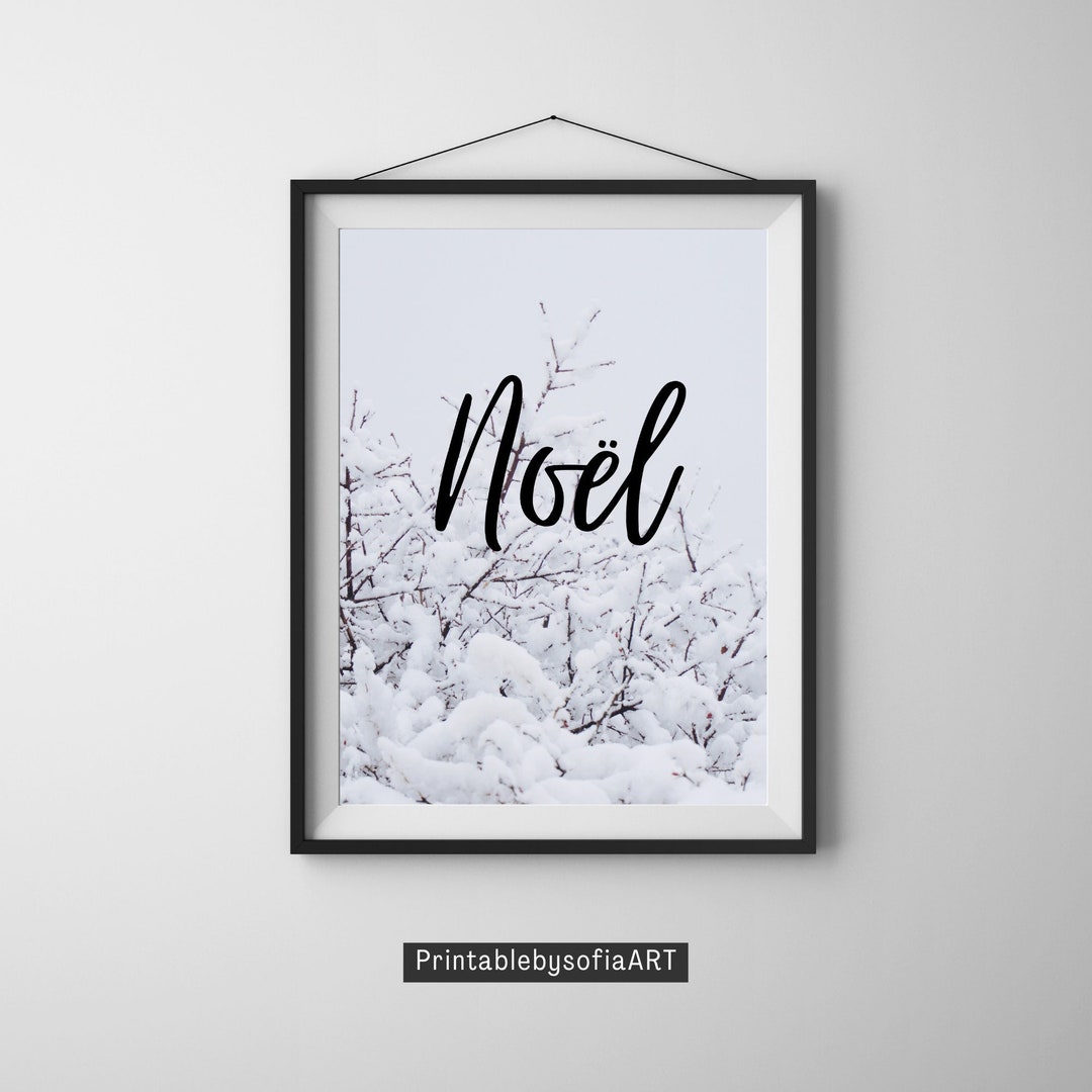 Noel Christmas Decor, Noel Printable Wall Art, Noel Sign, Noel ...