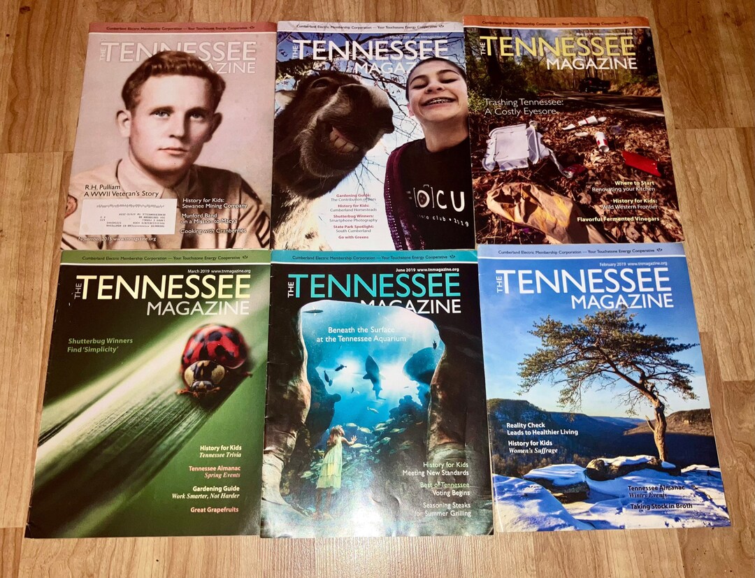 Tennessee Magazine set of 6 - Etsy