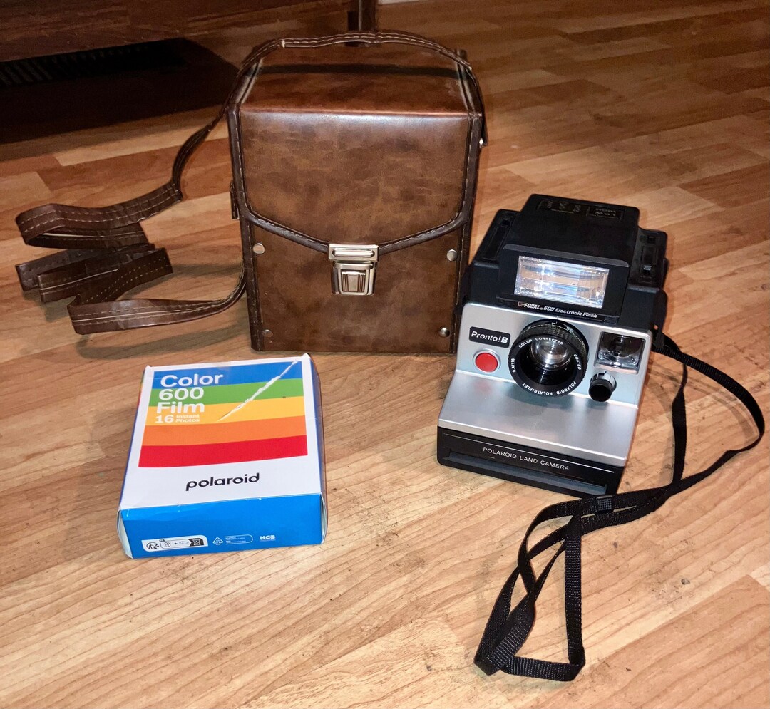 Vintage Polaroid Land Camera Prontob Focal 600 Electronic Flash W ...