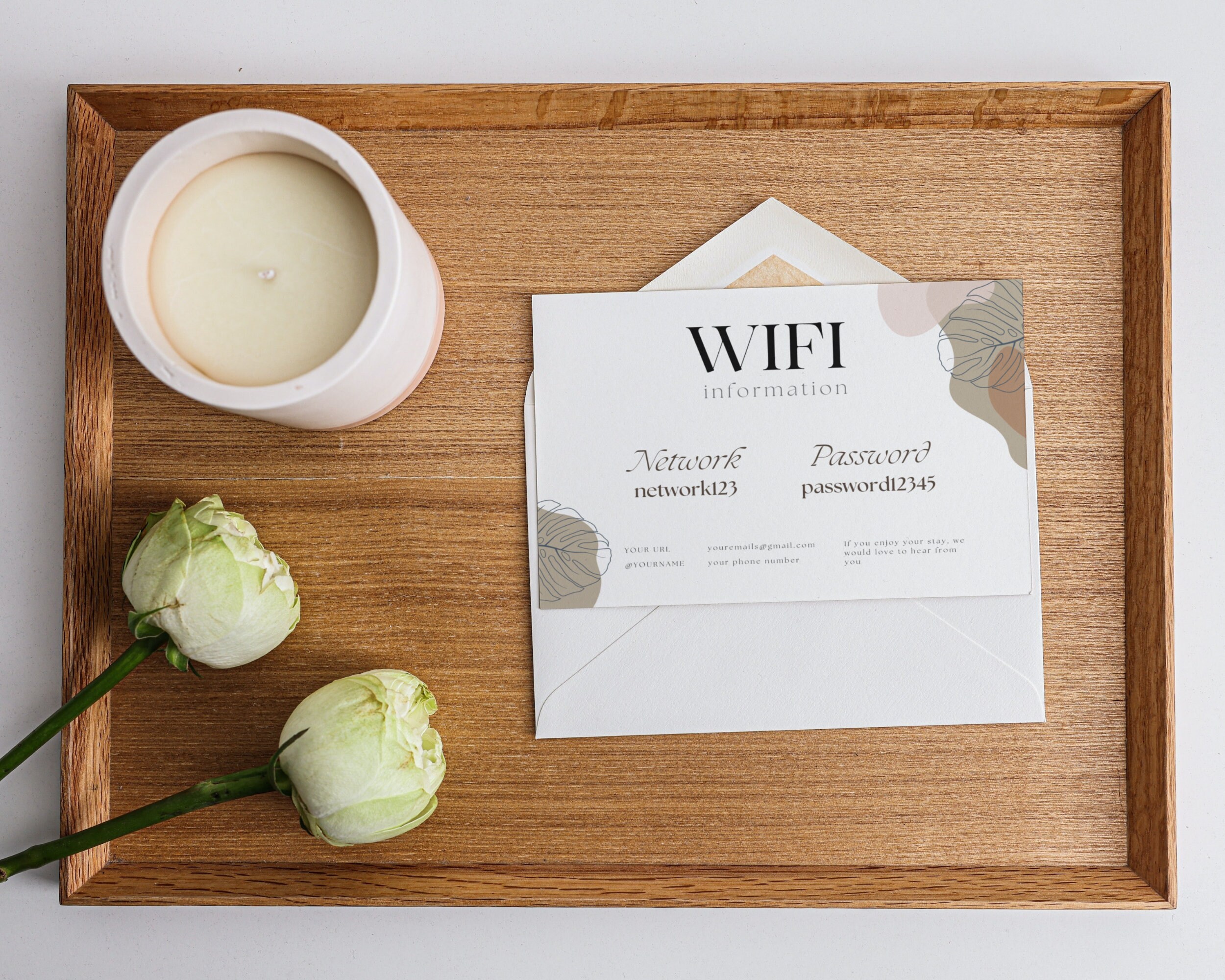 Modern Airbnb Welcome Card Template for Guests Editable Canva Design ...