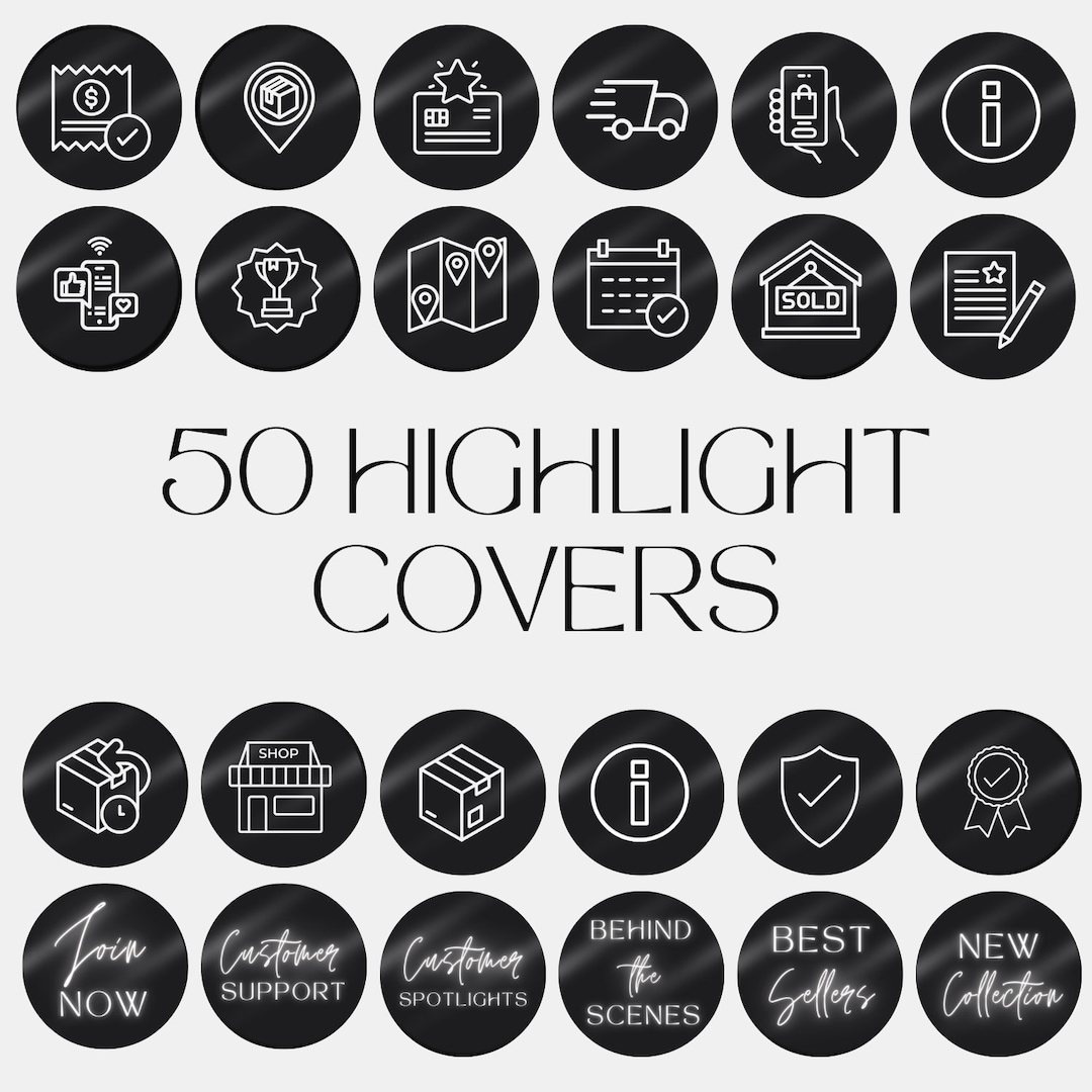 Luxury Branding Aesthetic Icon Pack - Minimalist Logo Website Blog Shop ...