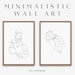 Feminale Wall Art Women Body Outline Wall Art Set of 2 Instant Download ...