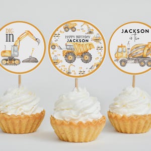 Construction Birthday Food Tent Labels: Editable Party Decor (digital ...