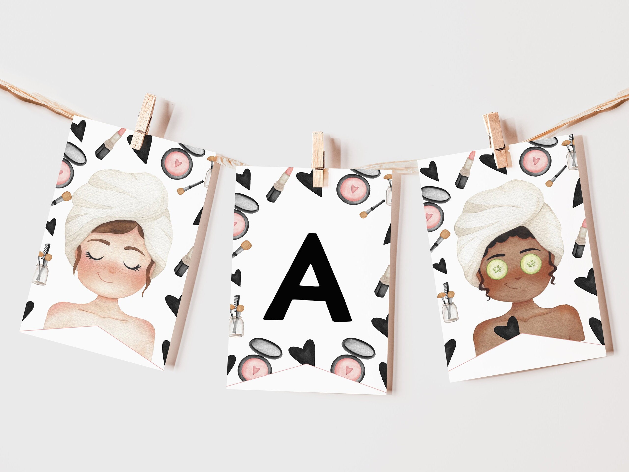 Spa Birthday Party Invitation: Glam Slumber Party (digital Download) - Etsy