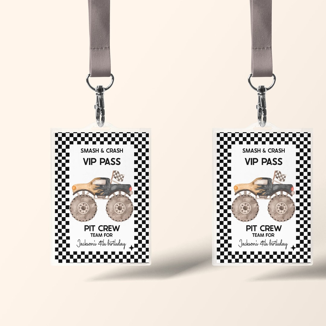 Monster Truck VIP Pit Crew Passes, Any Age, Monster Truck Bash ...