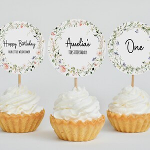 Wildflower Welcome Sign 1st Birthday Wildflower Birthday Banner Flower ...