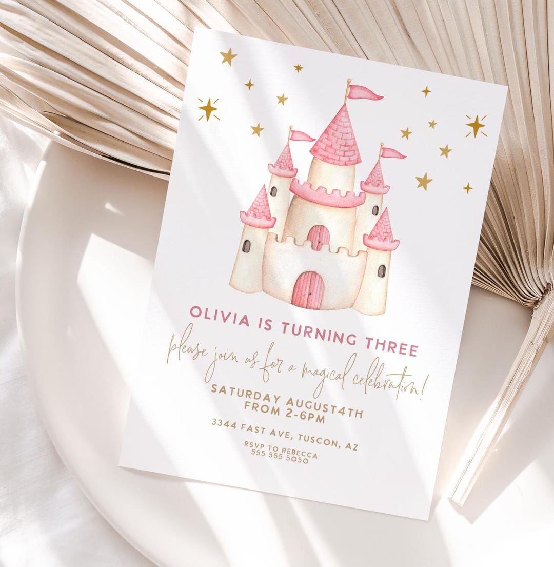 Princess Birthday Invitation, Any Age, Magical Birthday, Princess ...