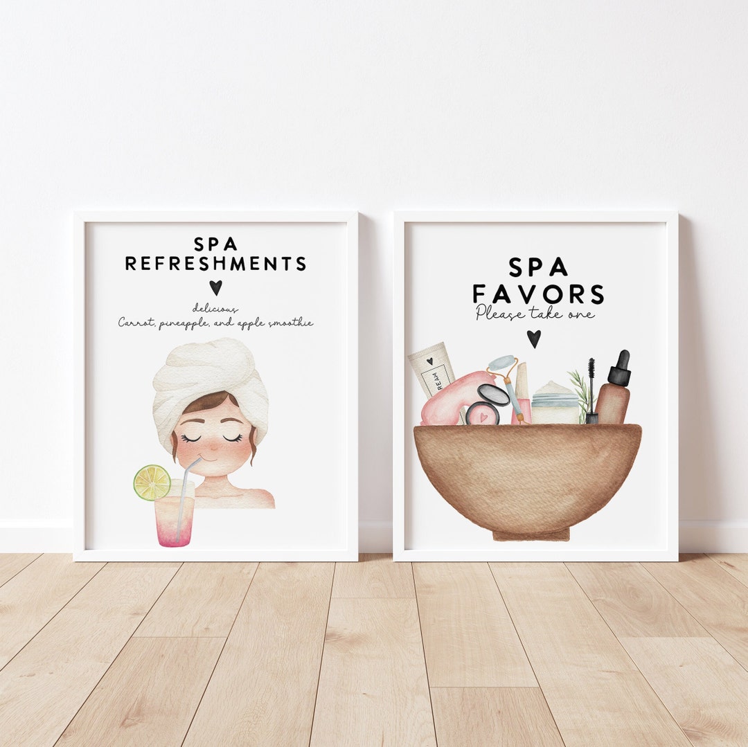 Spa Birthday Party Sign, Spa Party Decor, Pamper Party, Glam Party Spa ...