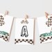 Race Car First Birthday Milestone Poster: Green, Editable Template ...