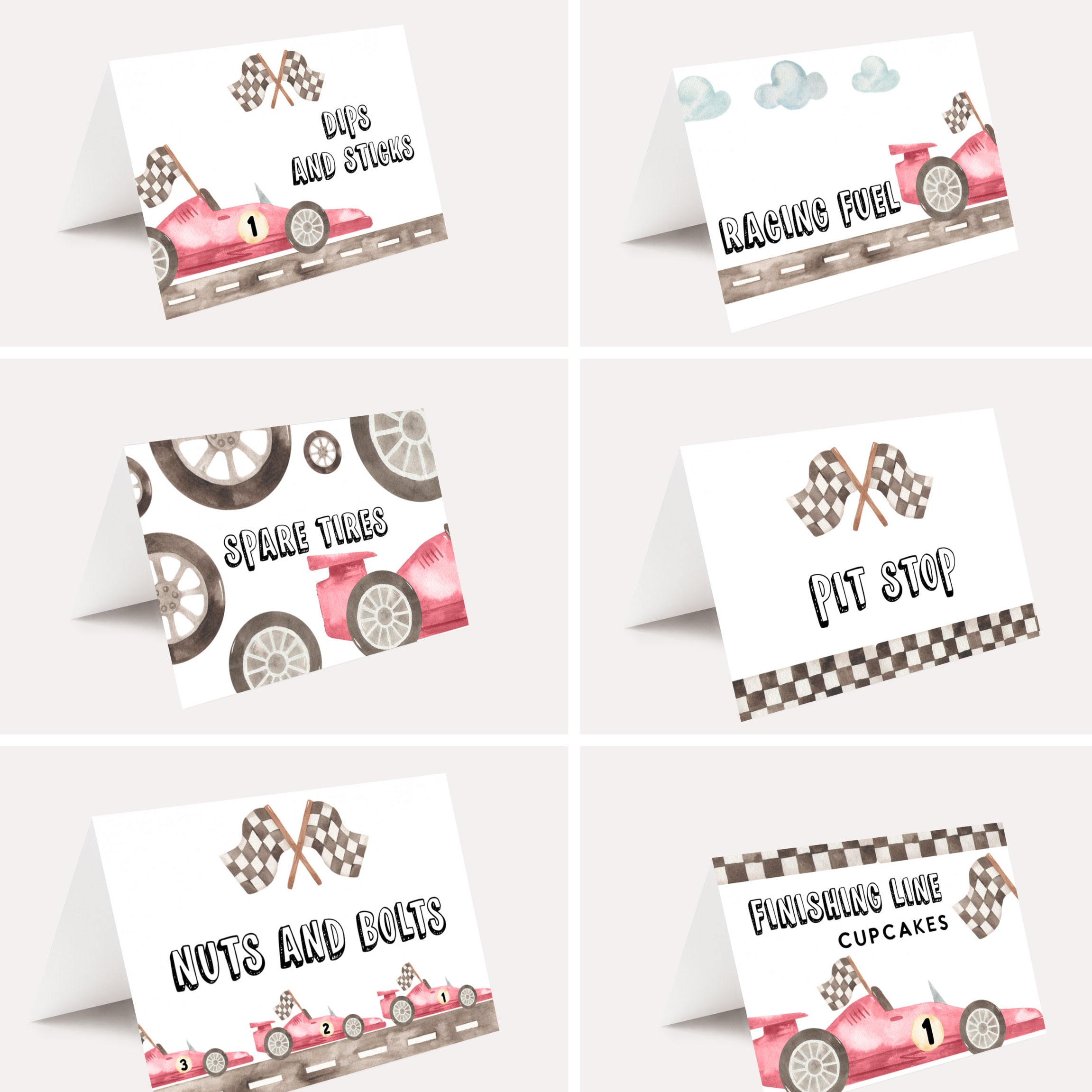 Race Car Birthday VIP Pass: Pit Crew Party (digital Download) - Etsy