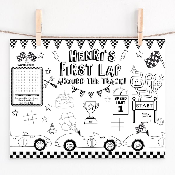 Race Car Birthday - Etsy