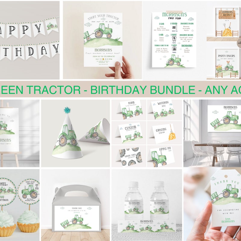 Tractor Banner - Etsy