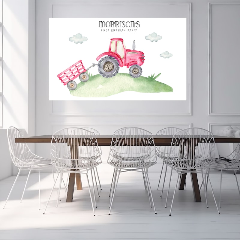 Tractor Banner - Etsy