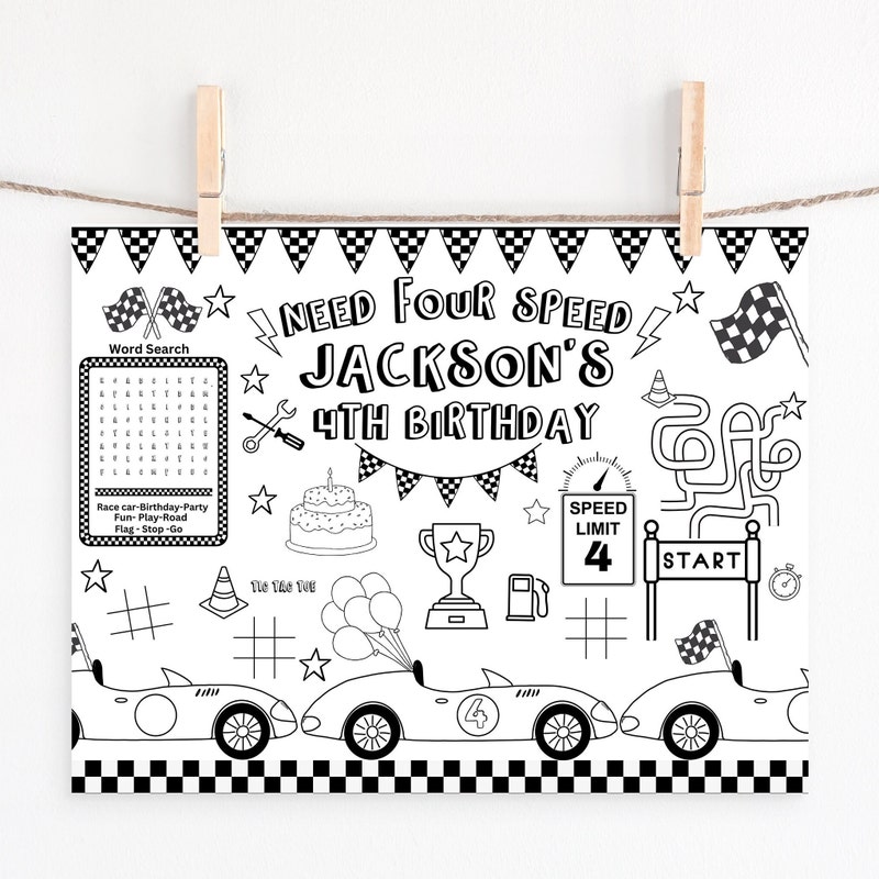 Need Four Speed Colouring - Etsy