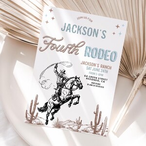 Rodeo Birthday Invitation: Wild West Cowboy Party (digital Download) - Etsy