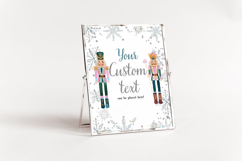 Editable Nutcracker Party Sign Land of Sweet Sugar Plum - Etsy