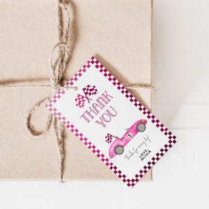 Pink Race Car Party Signs, Any Age, Race Car Party Decor, Pink Racer ...