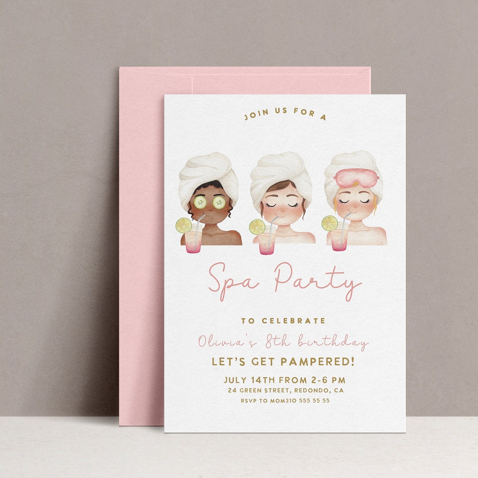 Spa Party Banner: Glam Birthday Garland (digital Download) - Etsy
