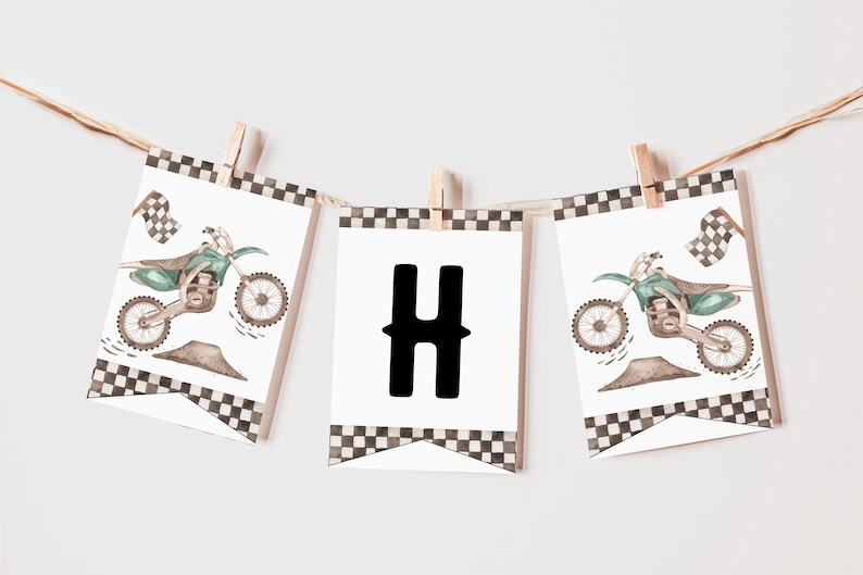 Dirt Bike Party Signs: Pit Stop, Welcome, Speed Limit (digital Download ...