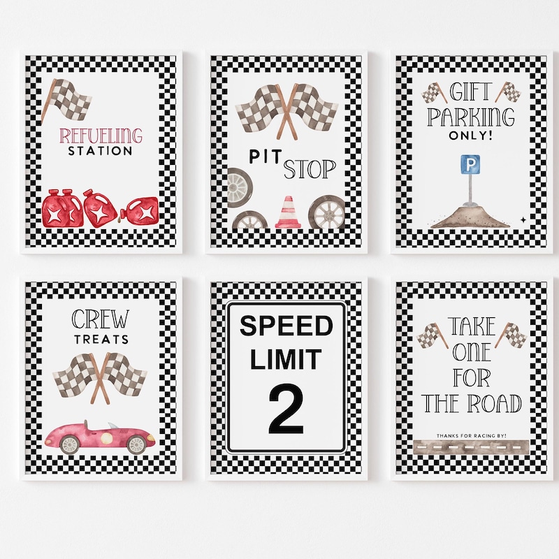 Purple Race Track Signs - Etsy Australia