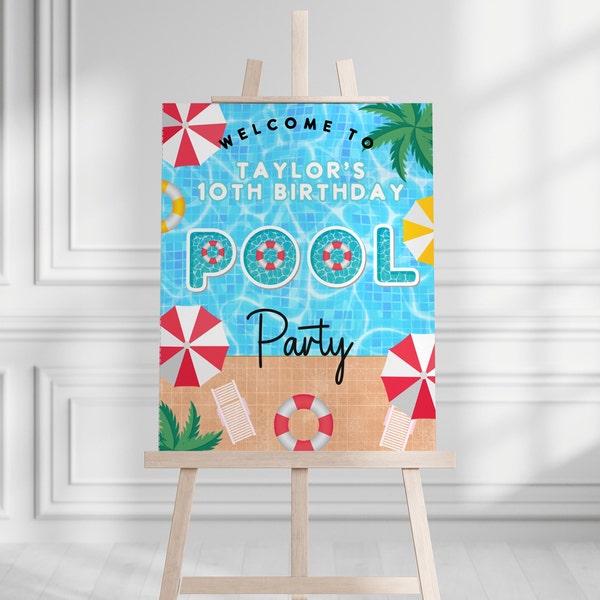 Pool Sign - Etsy