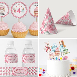 Alice in Wonderland Placemat Mad Tea Party Placemats Alice in ...