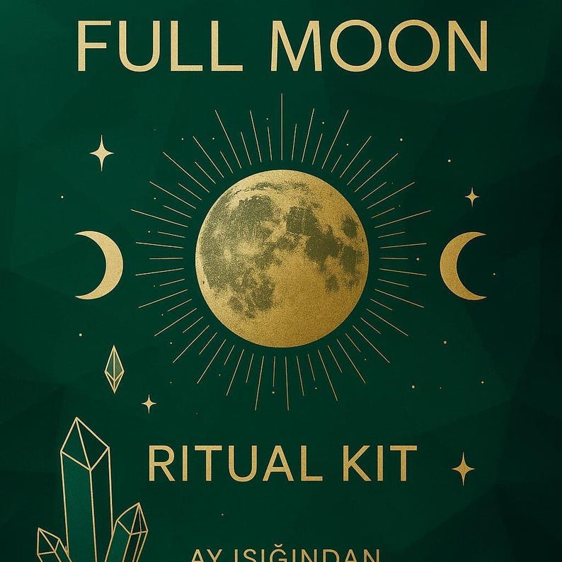 Full Moon Ritual Kit |printable Lunar Manifestation Guide-full Moon ...