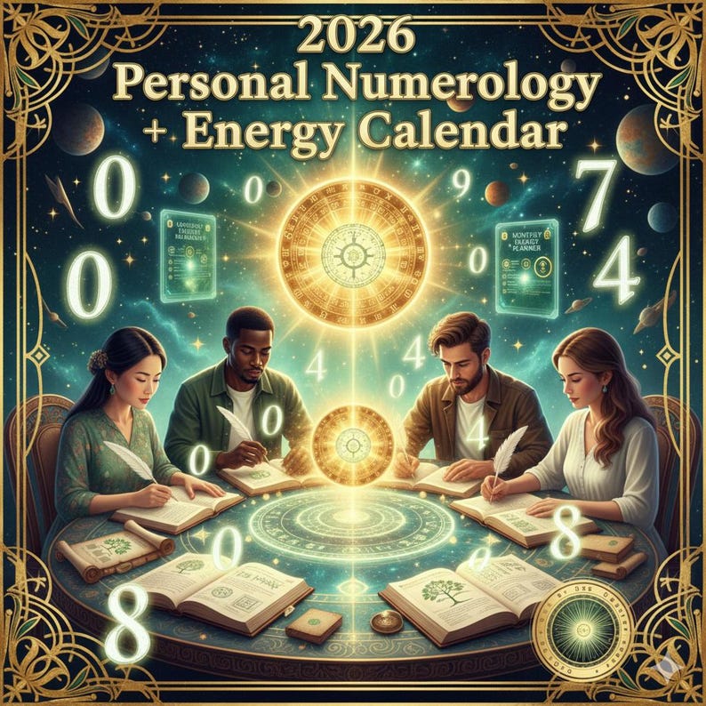 2026 Numerology and Energy Calendar | Personalized Yearly Forecast (PDF ...
