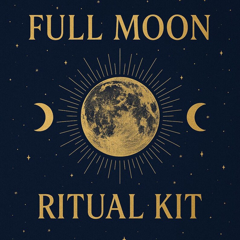 Full Moon Ritual Kit |printable Lunar Manifestation Guide-full Moon ...