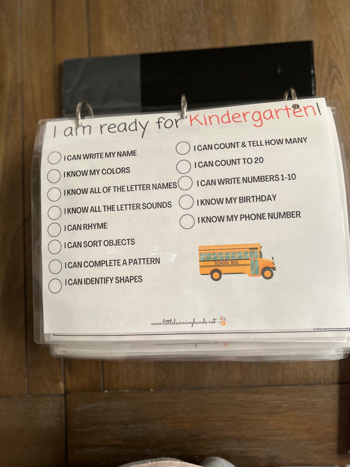 Pre-k/ Kindergarten Learning Binder - Etsy