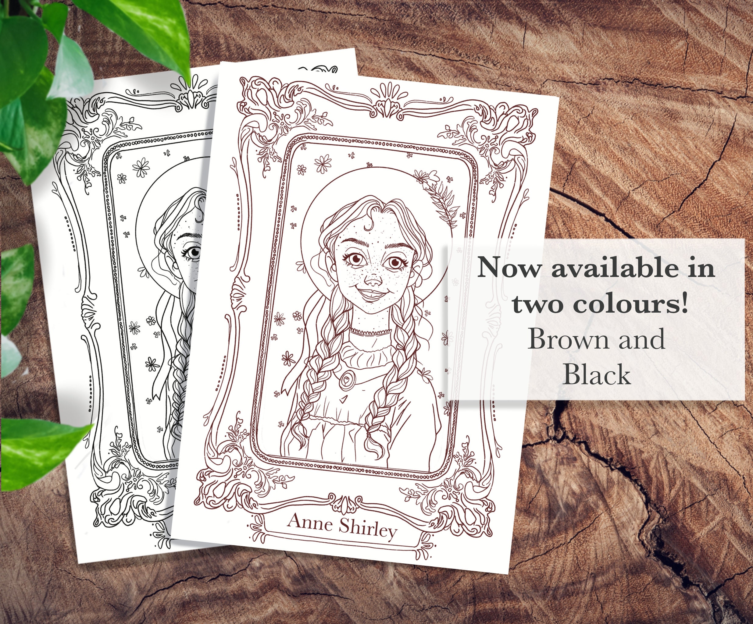 Anne of Green Gables Coloring Page Classical Characters Instant ...