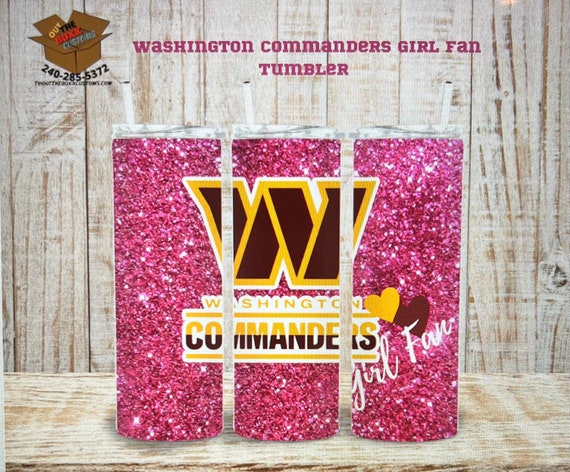 Washington Commanders Girl Fan 20 Oz Tumbler. - Etsy