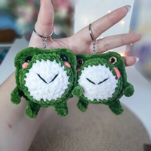 Plush Frog Crochet Keychain Pattern: Kawaii Amigurumi (PDF Pattern) - Etsy