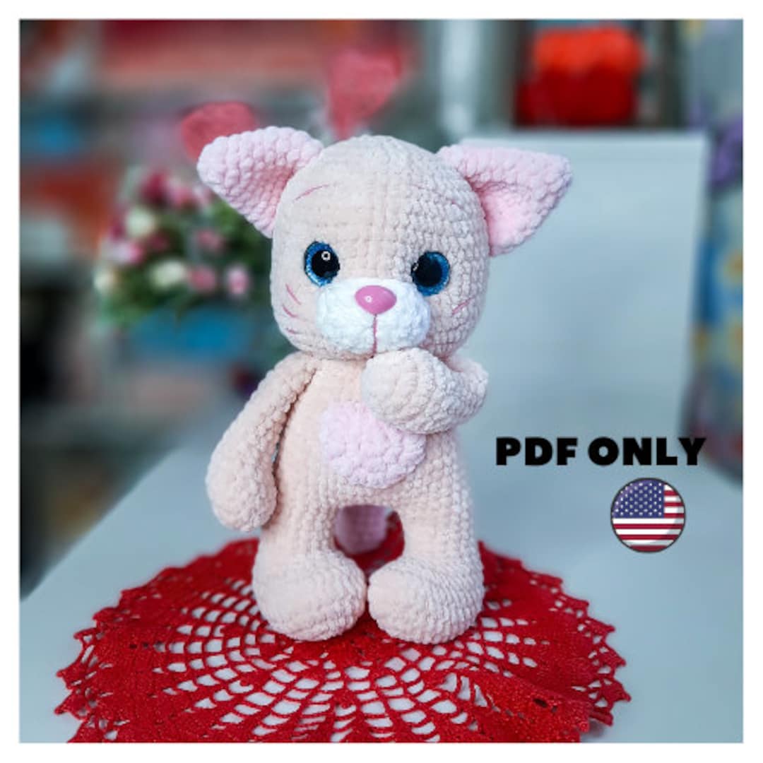 Cat Crochet Plushie Toy Pattern - Amigurumi Plush Pattern the Little ...